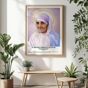St. Mother Teresa of Calcutta, Sacred Art, Religious Wall Art for ...