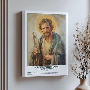 St. Benedict Joseph Labre, Sacred Art, Religious Wall Art for Families ...