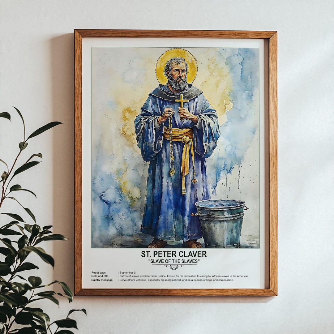 St. Peter Claver, Sacred Art, Religious Wall Art for Families, Patron ...