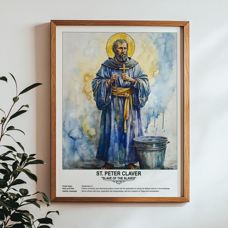 St. Peter Claver, Sacred Art, Religious Wall Art for Families, Patron ...