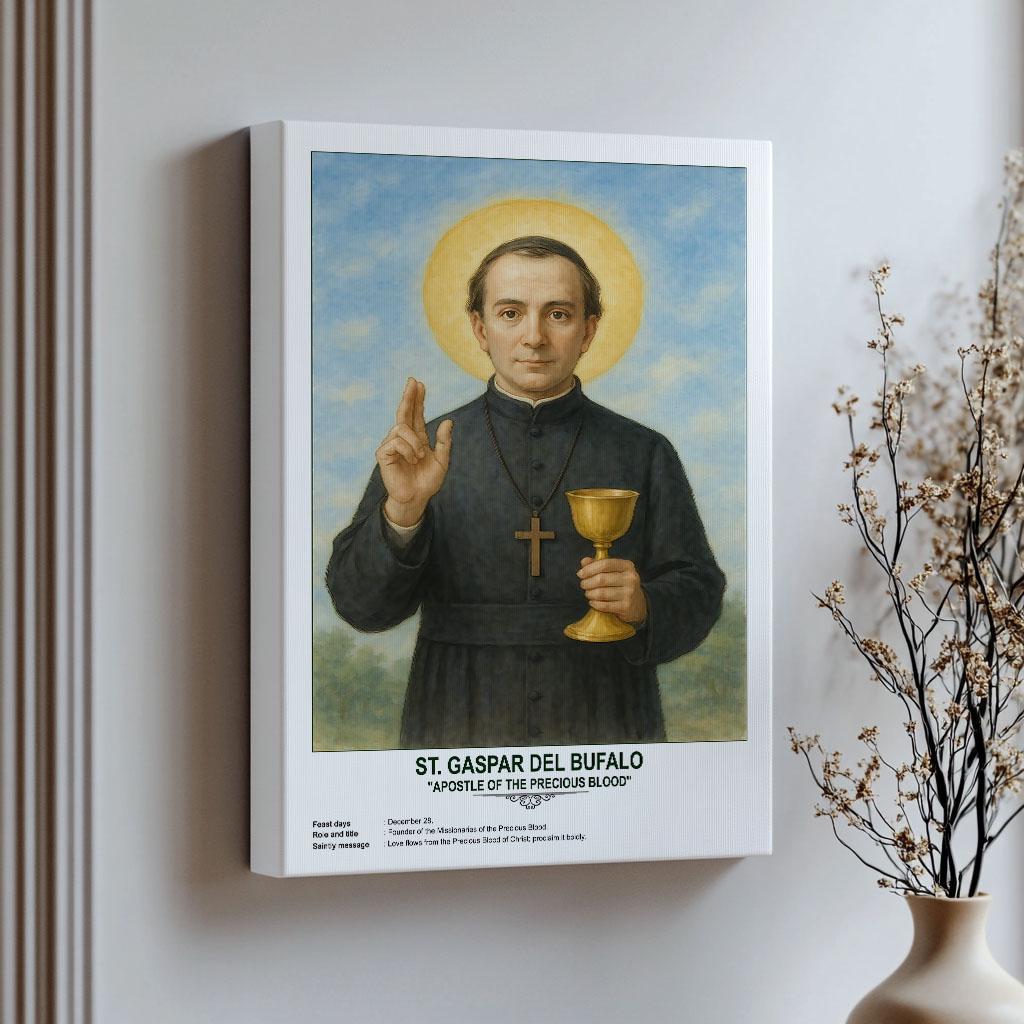 St. Gaspar Del Bufalo, Sacred Art, Religious Wall Art for Families ...