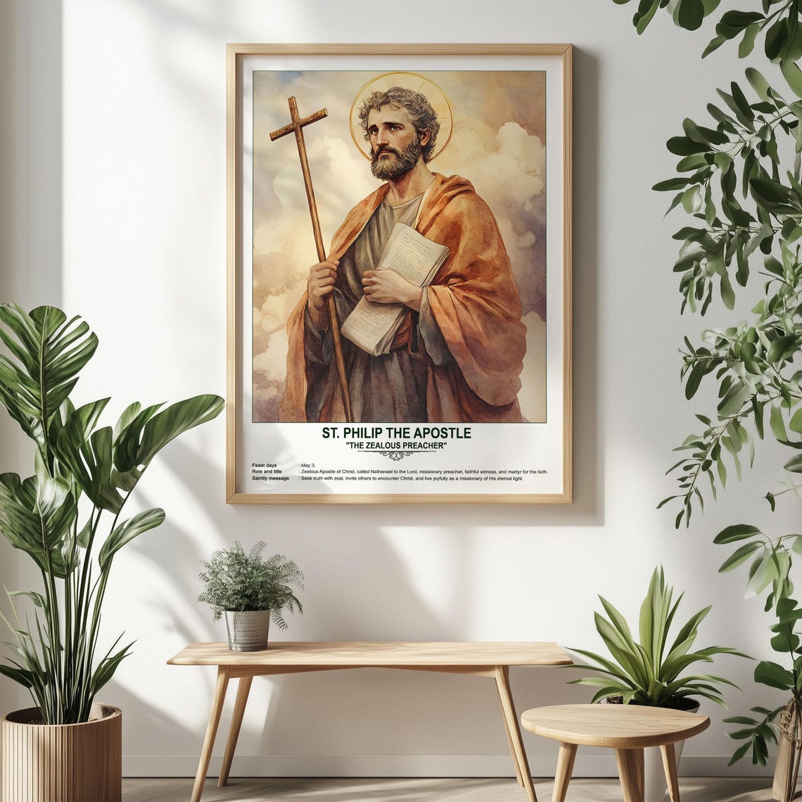 St. Philip the Apostle, Sacred Art, Religious Wall Art for Families ...