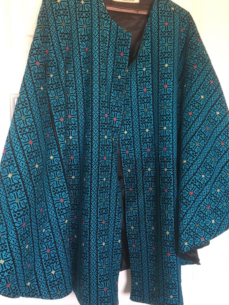 Traditional Palestinian Tatreez Embroidered Free-size (one-size) Cape ...