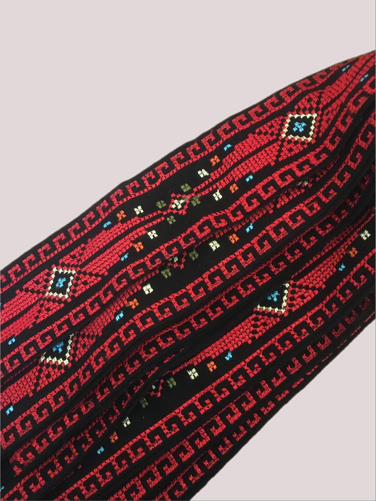 Palestinian Tatreez Embroidered Jacket Blazer (red + Multicoloured) - Etsy