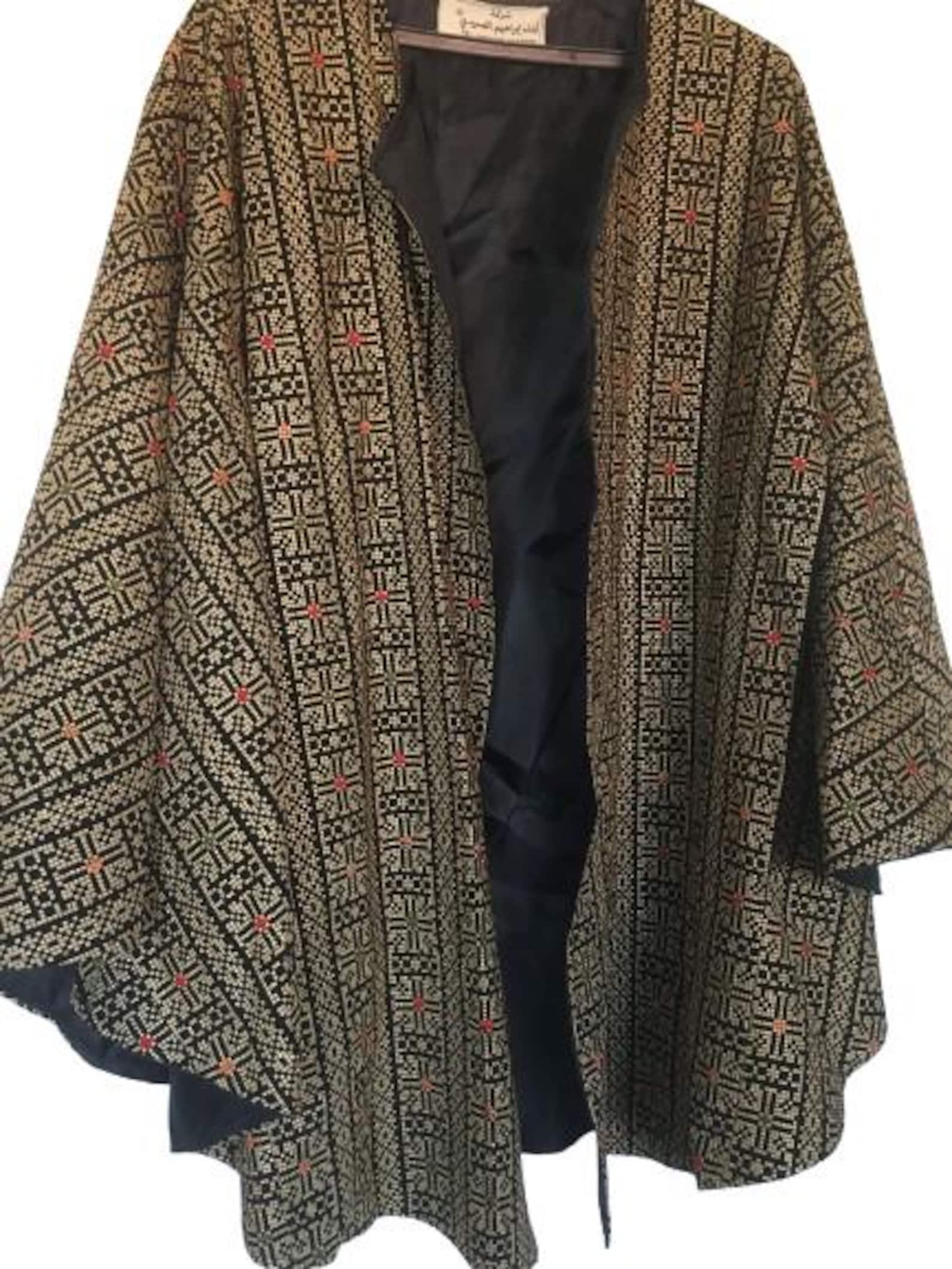 Traditional Palestinian Tatreez Embroidered Free-size (one-size) Cape ...