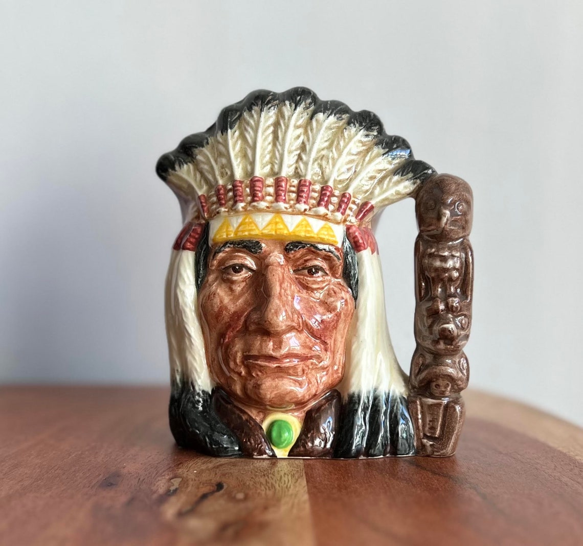 Vintage 1966 Royal Doulton Toby Jug north American Indian, D6614, Size ...