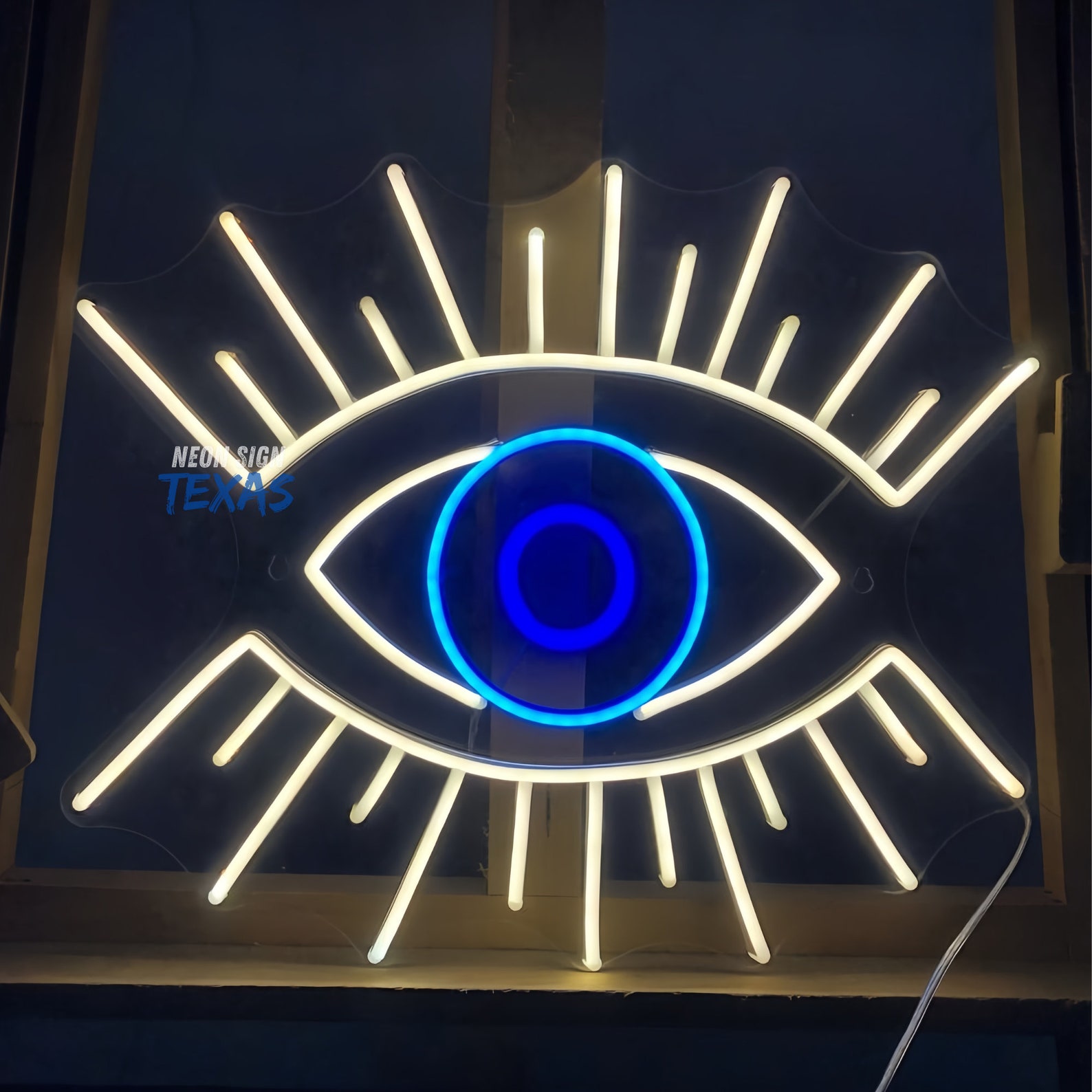Evil Eye Neon Sign Anime Neon Sign Neon Sign Bedroom Good Luck Sign ...