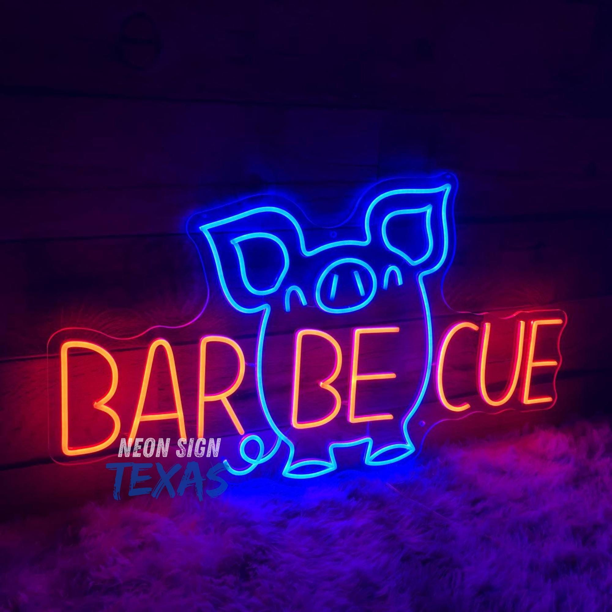 Barbecue Neon Sign, BBQ Party Decor, Barbecue Decor Sign, BBQ Wall ...