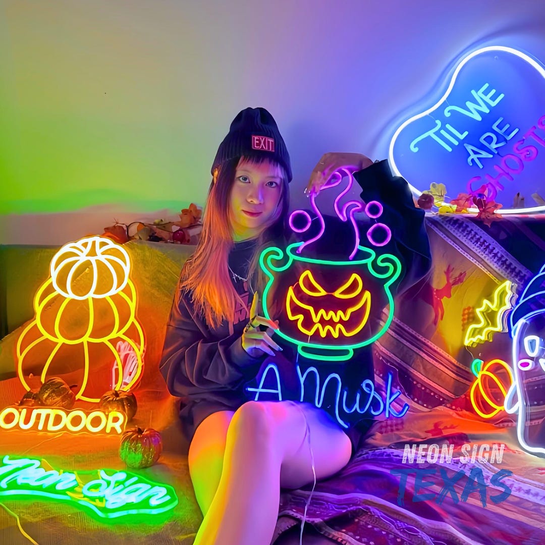 A Musk Neon Sign Witch's Brew LED Neon Halloween Decor Custom Neon Sign ...