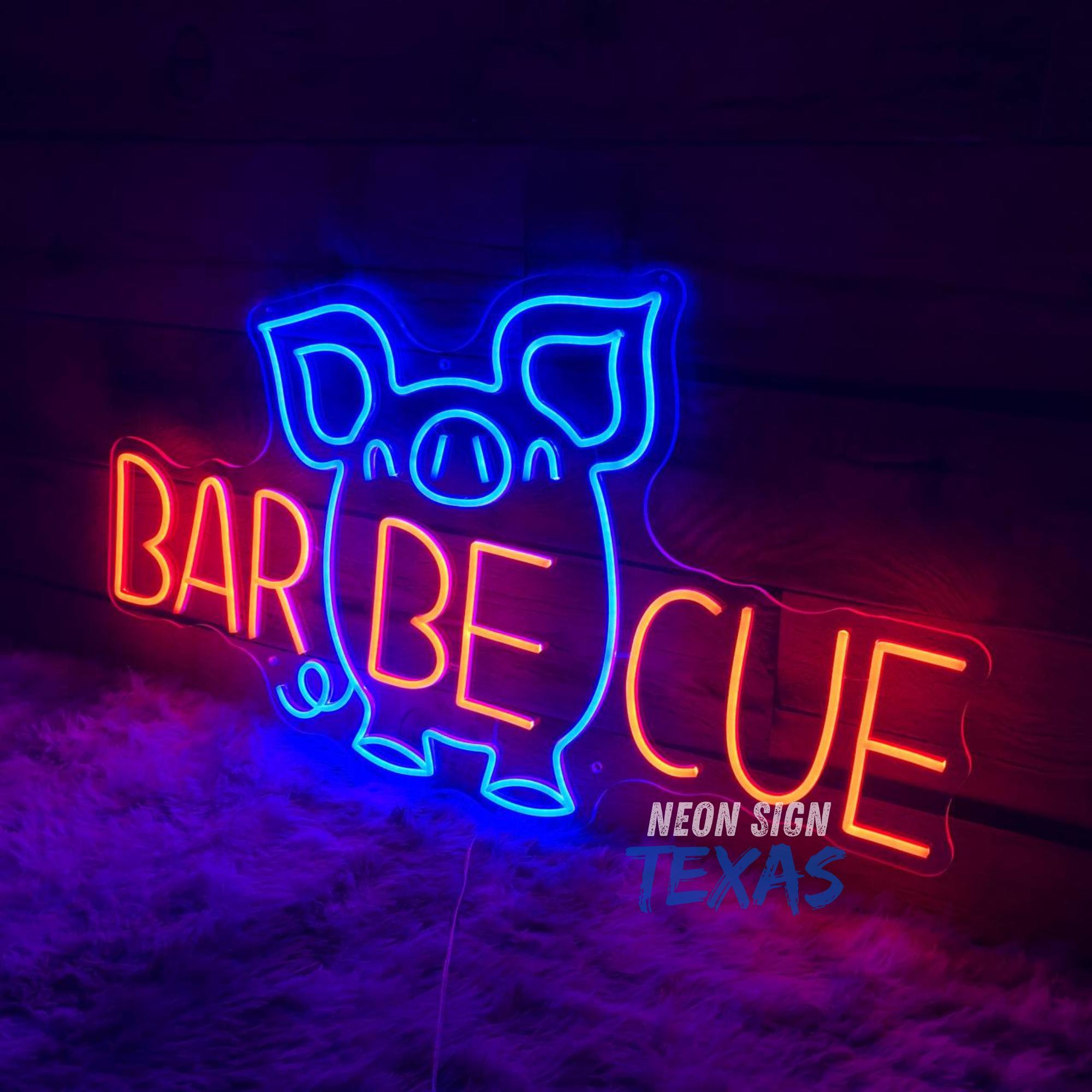 Barbecue Neon Sign, BBQ Party Decor, Barbecue Decor Sign, BBQ Wall ...