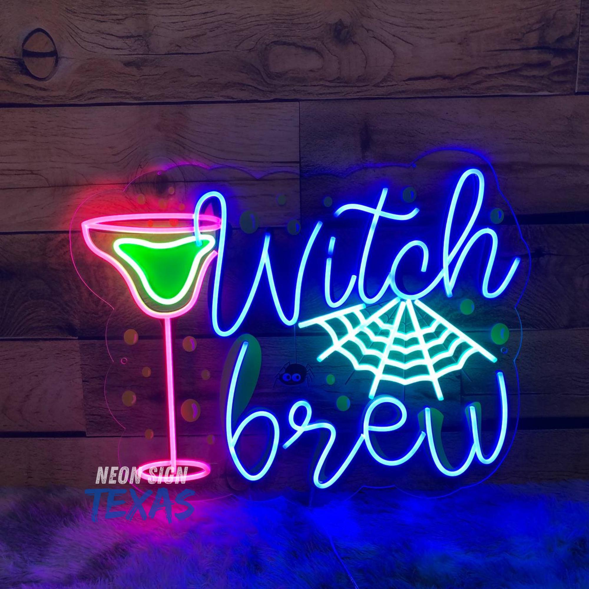 Witch Brew Neon Sign, Witches LED Light, Custom Neon Sign, Gothic Decor ...