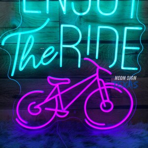Enjoy the Ride Neon Sign Sport Neon Sign Fitness Neon Light Exercise ...