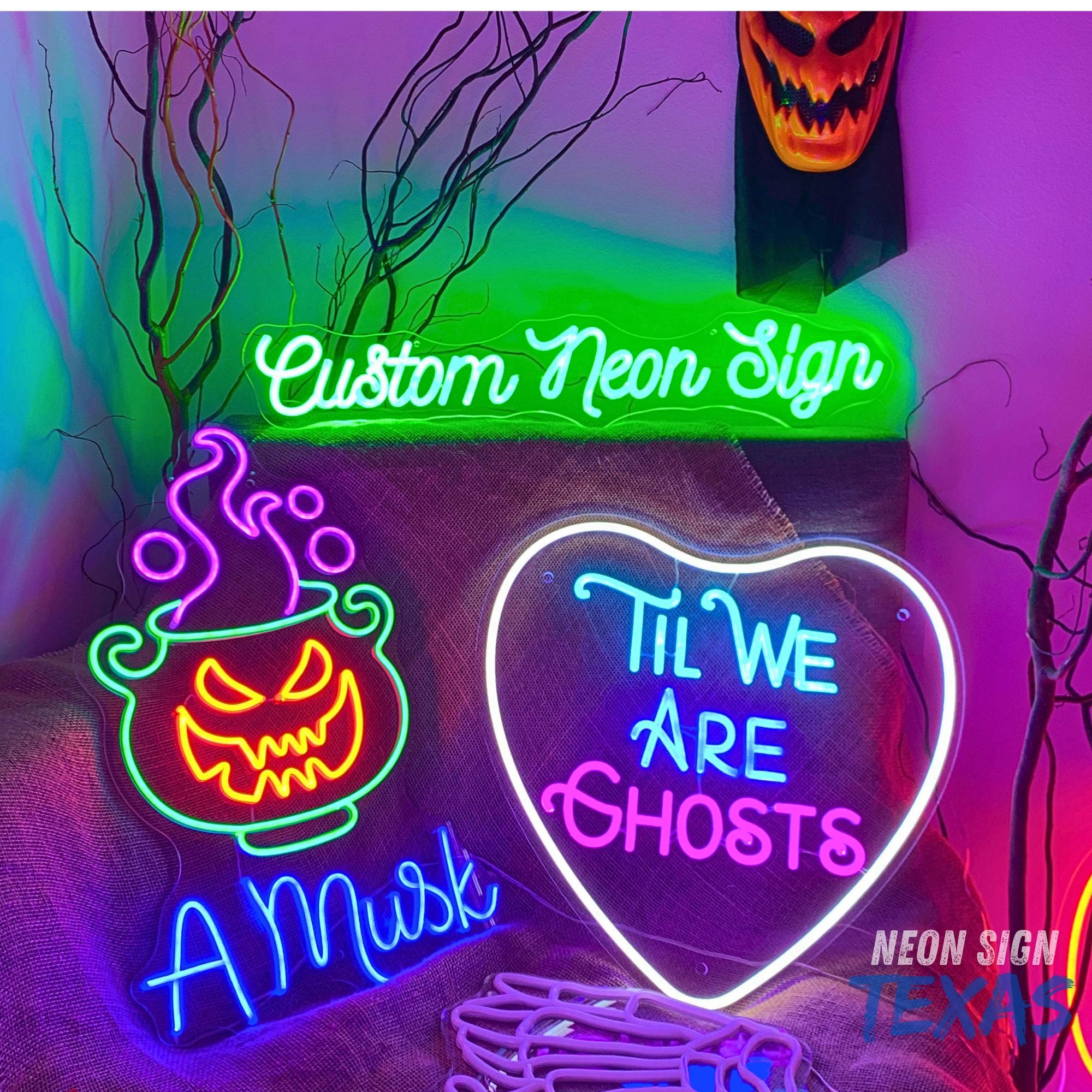 A Musk Neon Sign Witch's Brew LED Neon Halloween Decor Custom Neon Sign ...