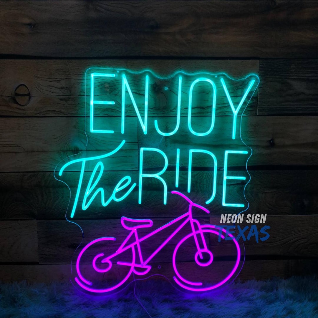 Enjoy the Ride Neon Sign Sport Neon Sign Fitness Neon Light Exercise ...
