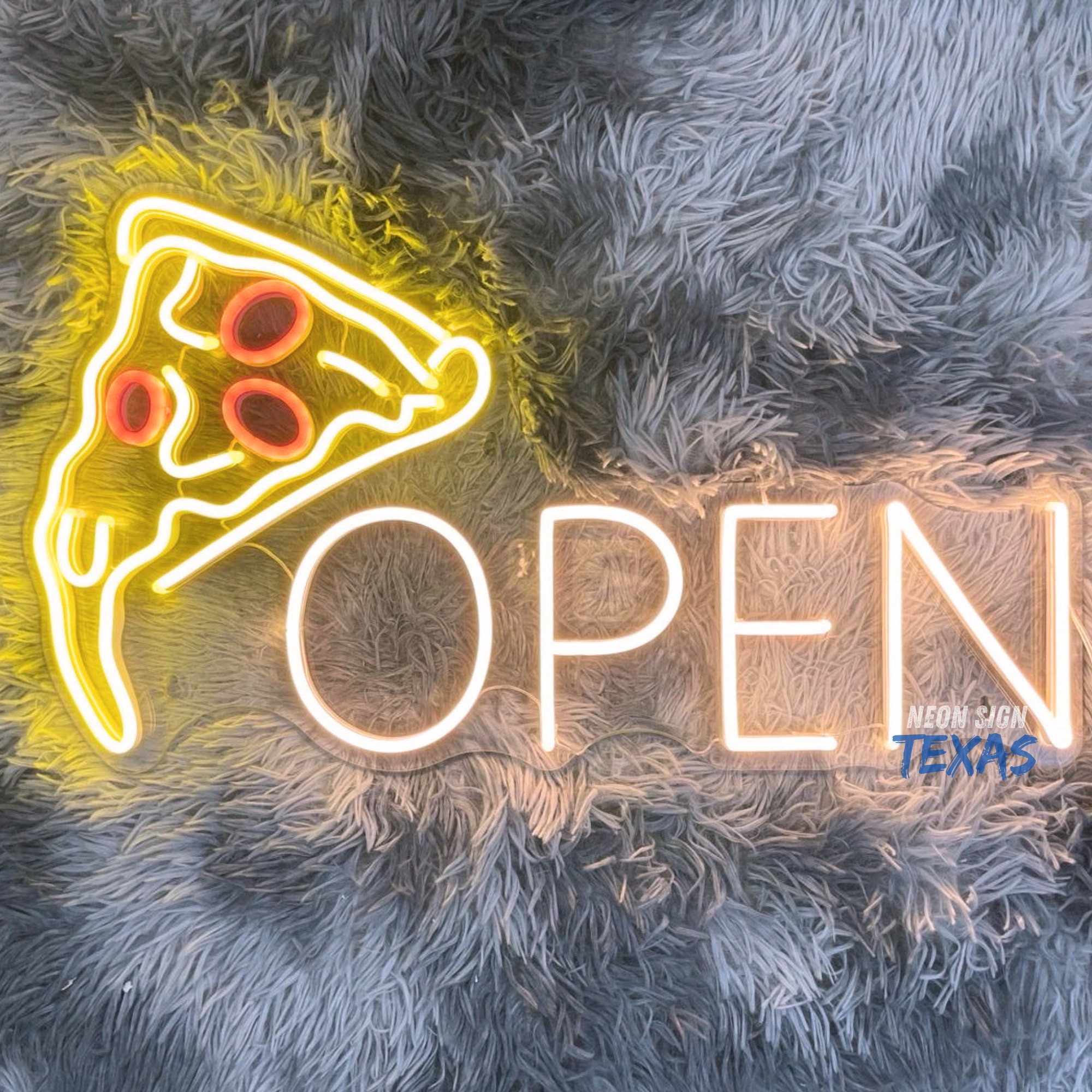 Pizza Neon Sign Open Pizza Sign, Restaurant Sign Kitchen Neon Sign Neon ...