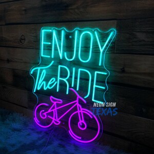 Enjoy the Ride Neon Sign Sport Neon Sign Fitness Neon Light Exercise ...