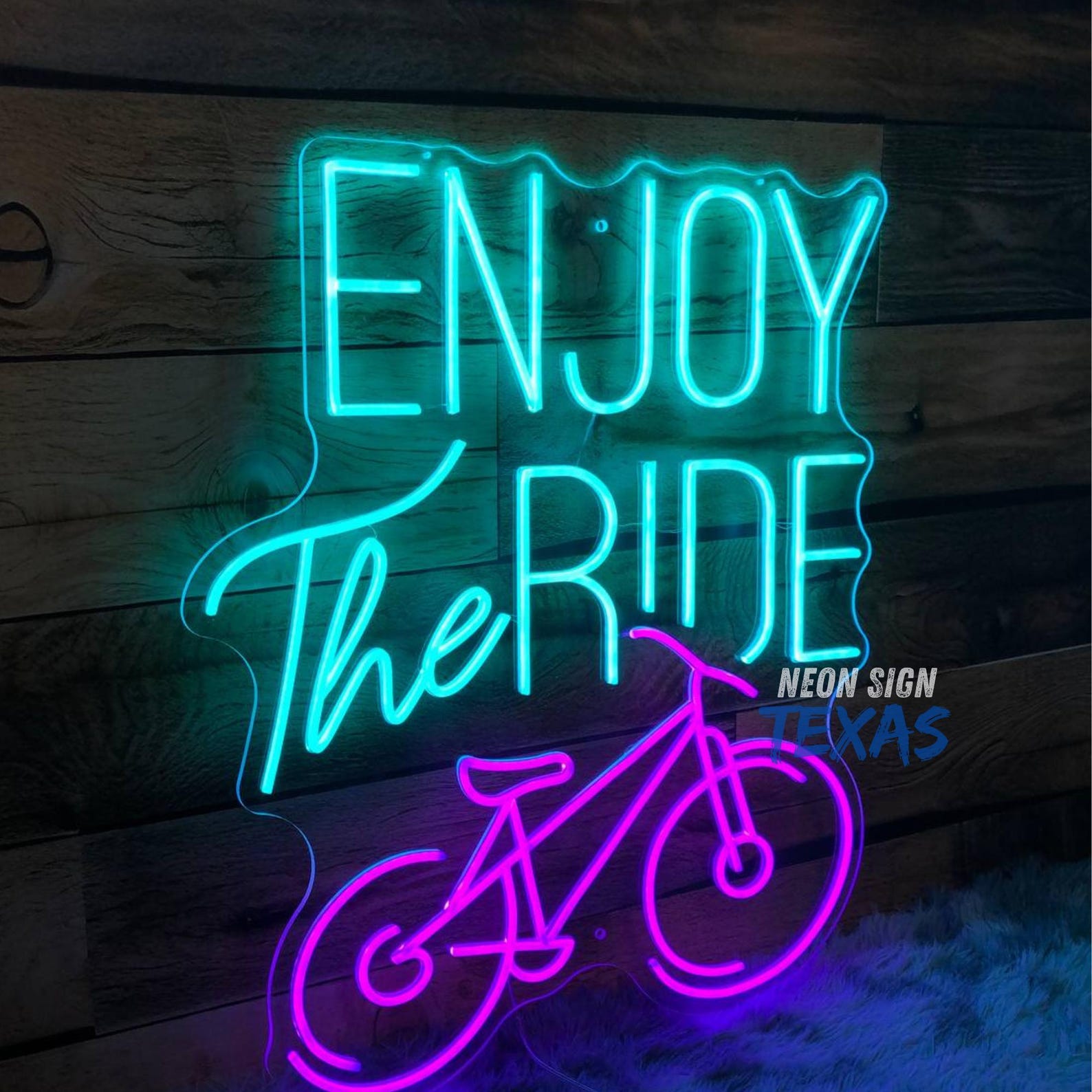 Enjoy the Ride Neon Sign Sport Neon Sign Fitness Neon Light Exercise ...