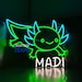 Cute Axolotl Neon Sign Axolotl Neon Light Hologram LED Light Axolotl ...
