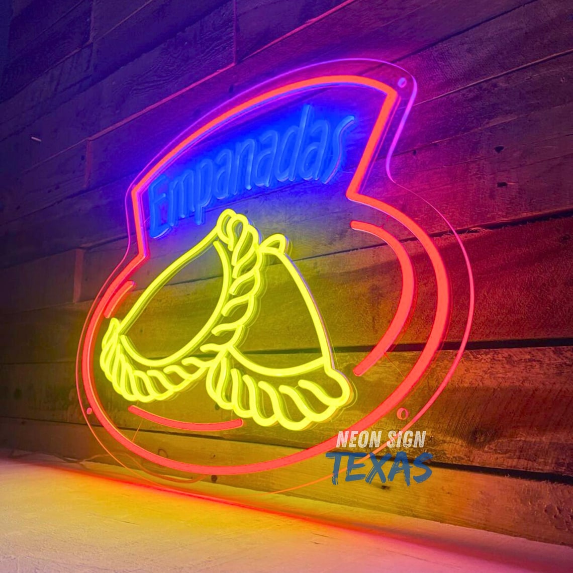 Empanadas Neon Sign, Spanish Empanadas Led Sign, Custom Neon Led Light ...