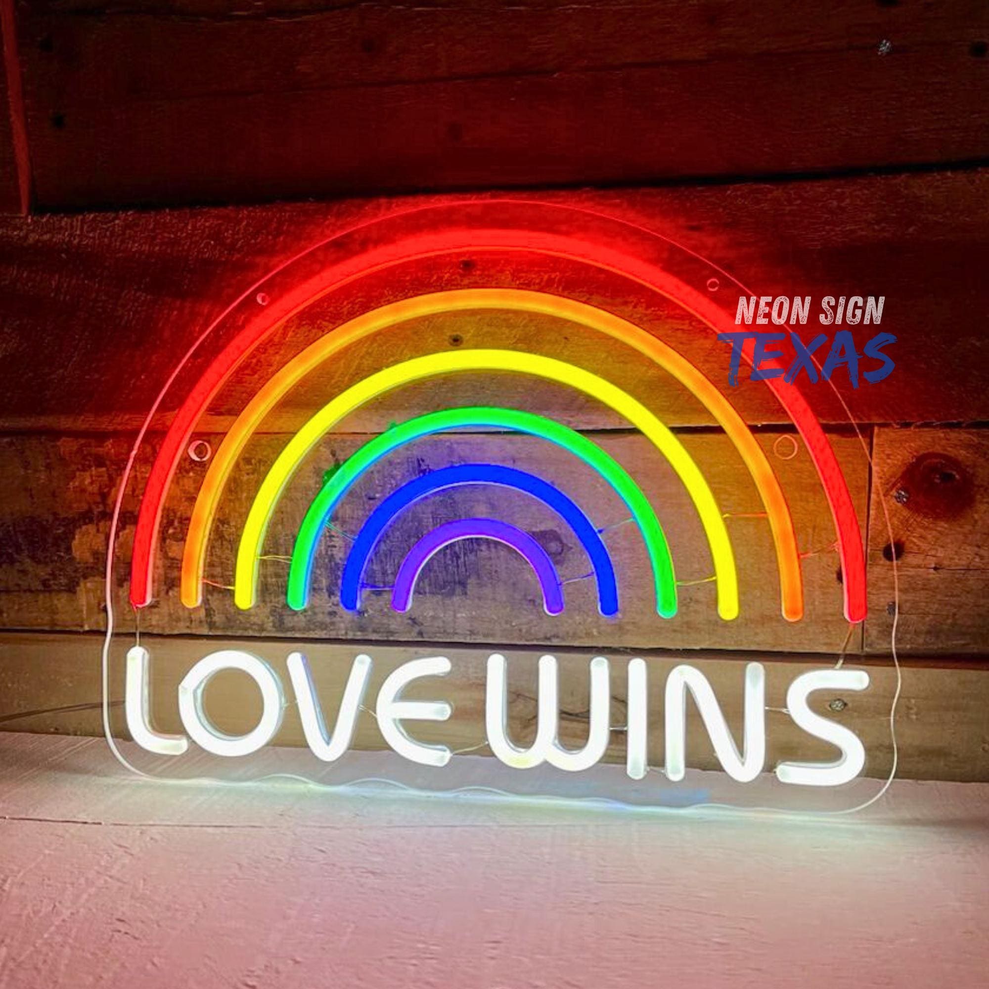 Love Wins Neon Sign