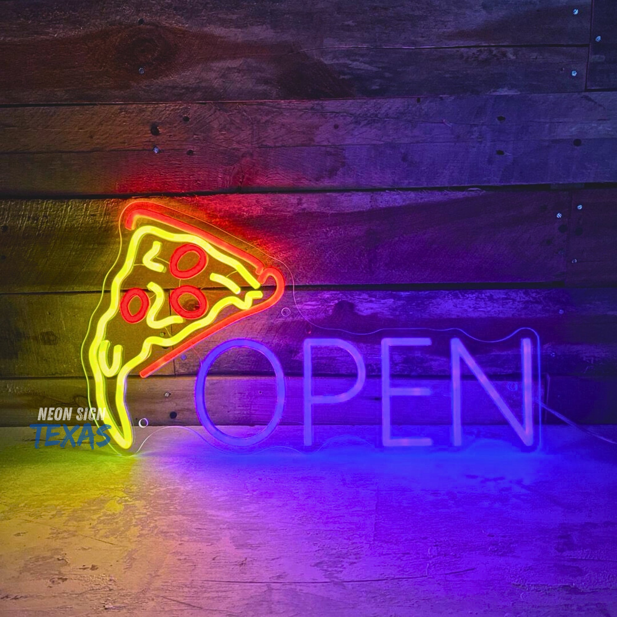 Pizza Neon Sign Open Pizza Sign, Restaurant Sign Kitchen Neon Sign Neon ...