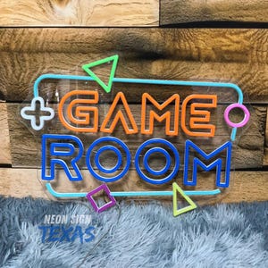 Game Room Sign, Game Room Decor Sign Custom, Party Wall Decor, Neon Led ...