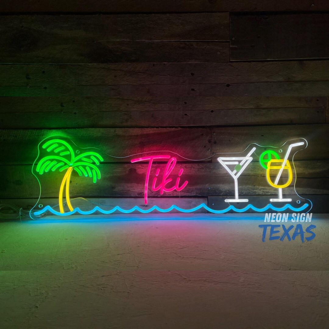 Custom Name Bar Neon Sign Home Bar Neon Sign Personalized Bar Sign ...
