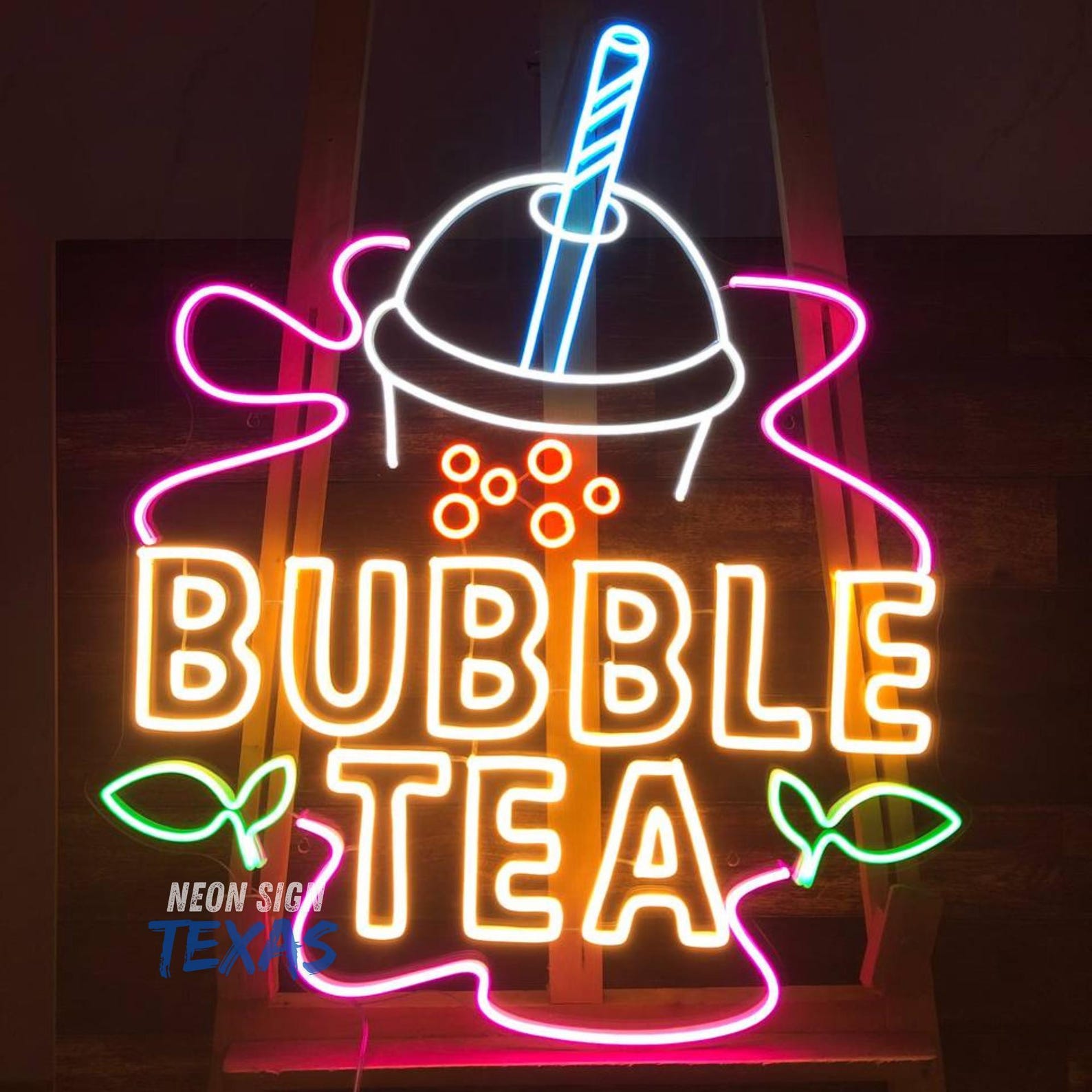Bubble Tea Neon Sign, Milk Tea Led Sign, Birthday Gifts, Neon Sign Boba ...