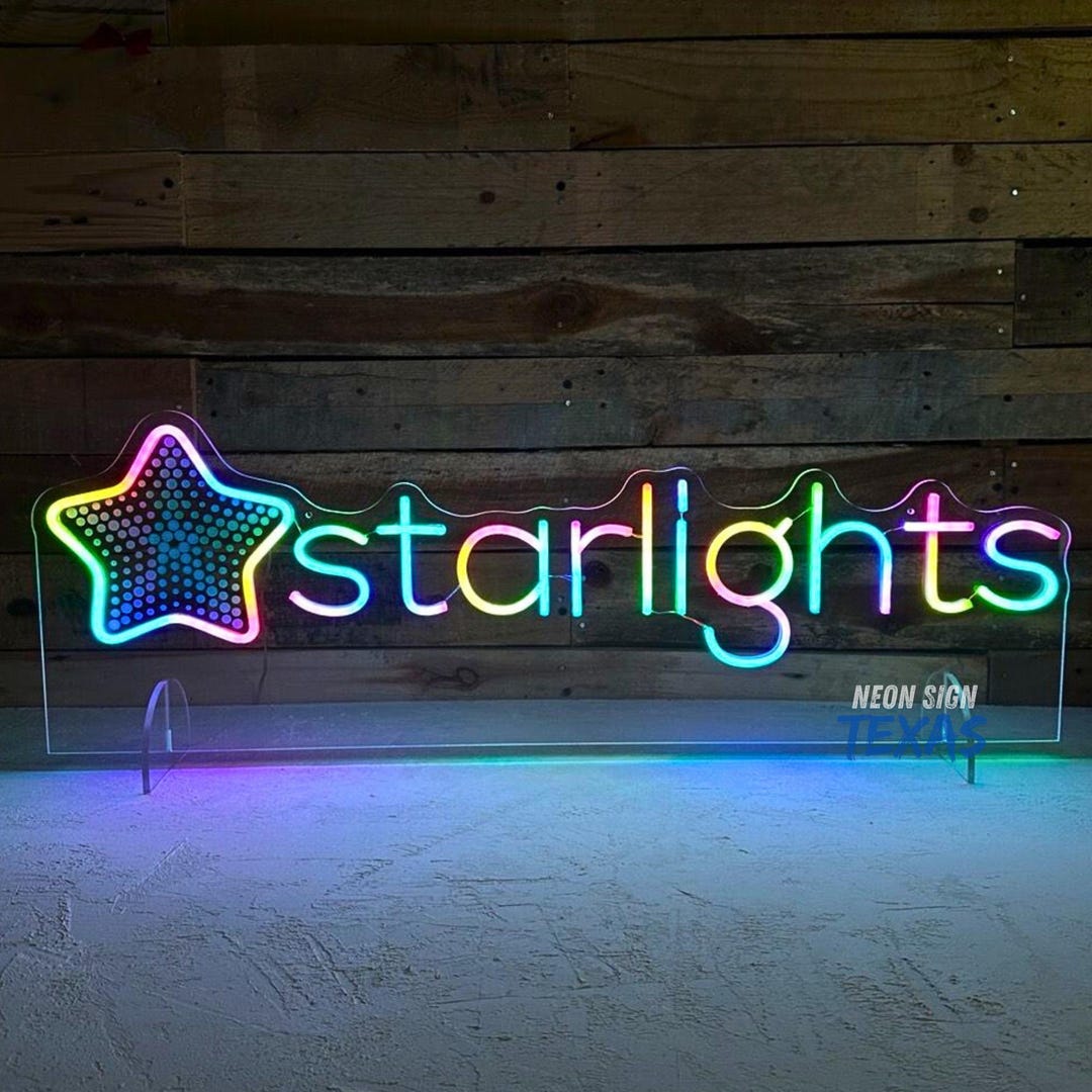 Custom Name Neon Sign Rainbow Color Neon Sign Colorful Neon Sign Custom ...