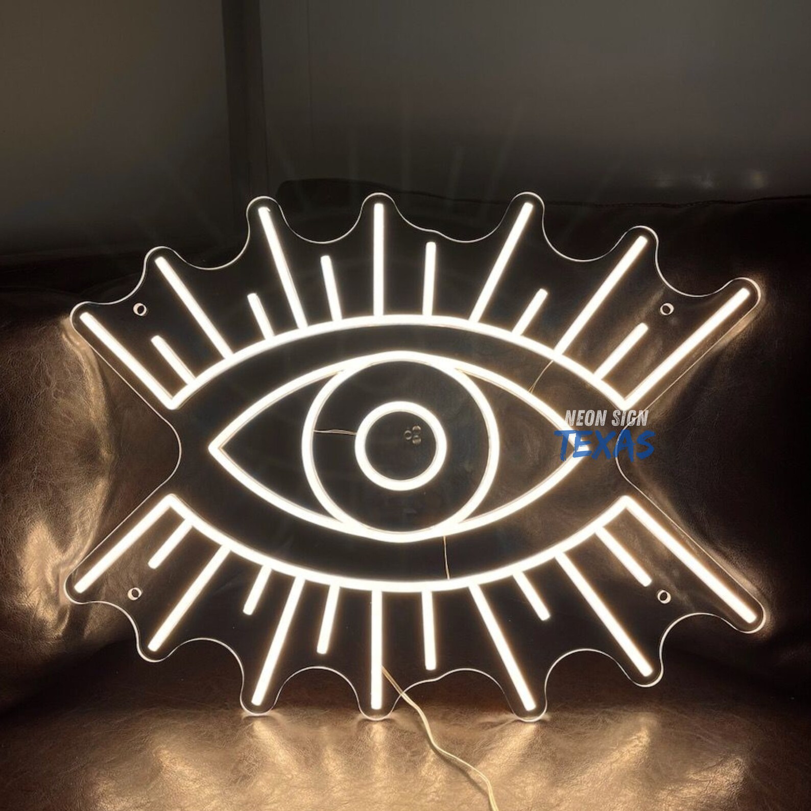 Evil Eye Neon Sign Anime Neon Sign Neon Sign Bedroom Good Luck Sign ...