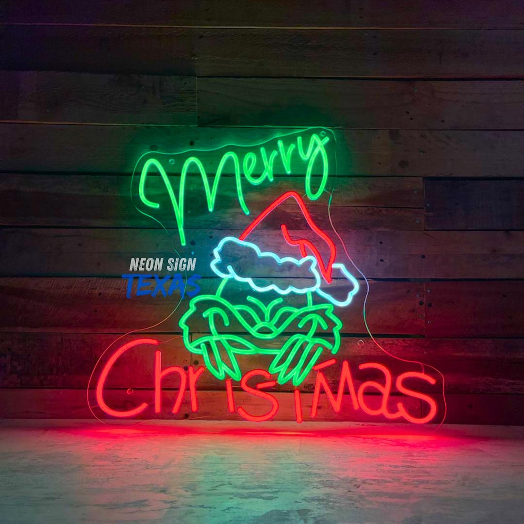 Merry Christmas Neon Sign, Christmas LED Neon Sign, Christmas Tree ...