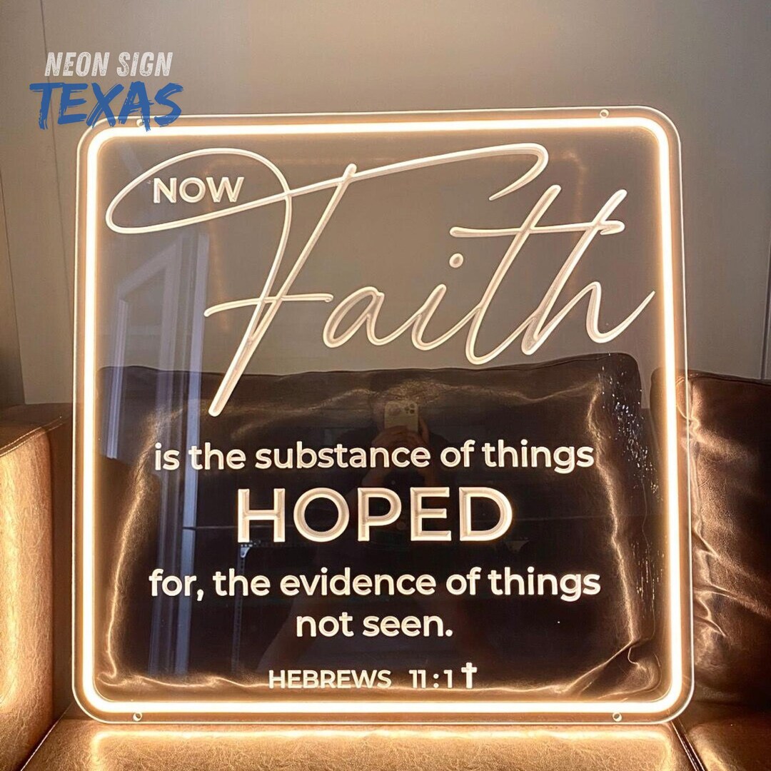 Custom Bible Verse Neon Sign 3D Carving Neon Light Religious Neon Sign ...