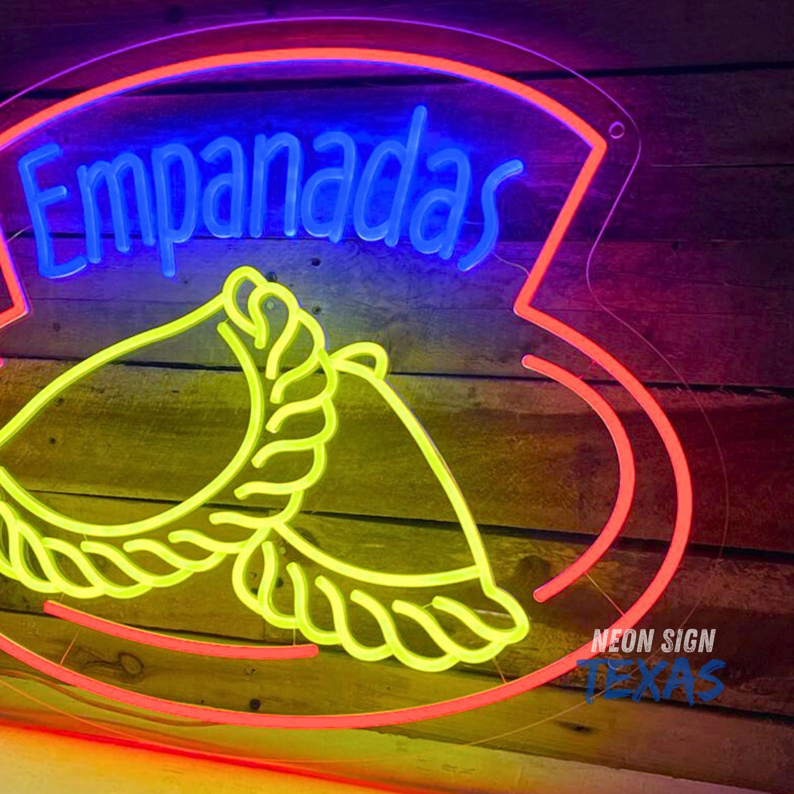 Empanadas Neon Sign, Spanish Empanadas Led Sign, Custom Neon Led Light ...