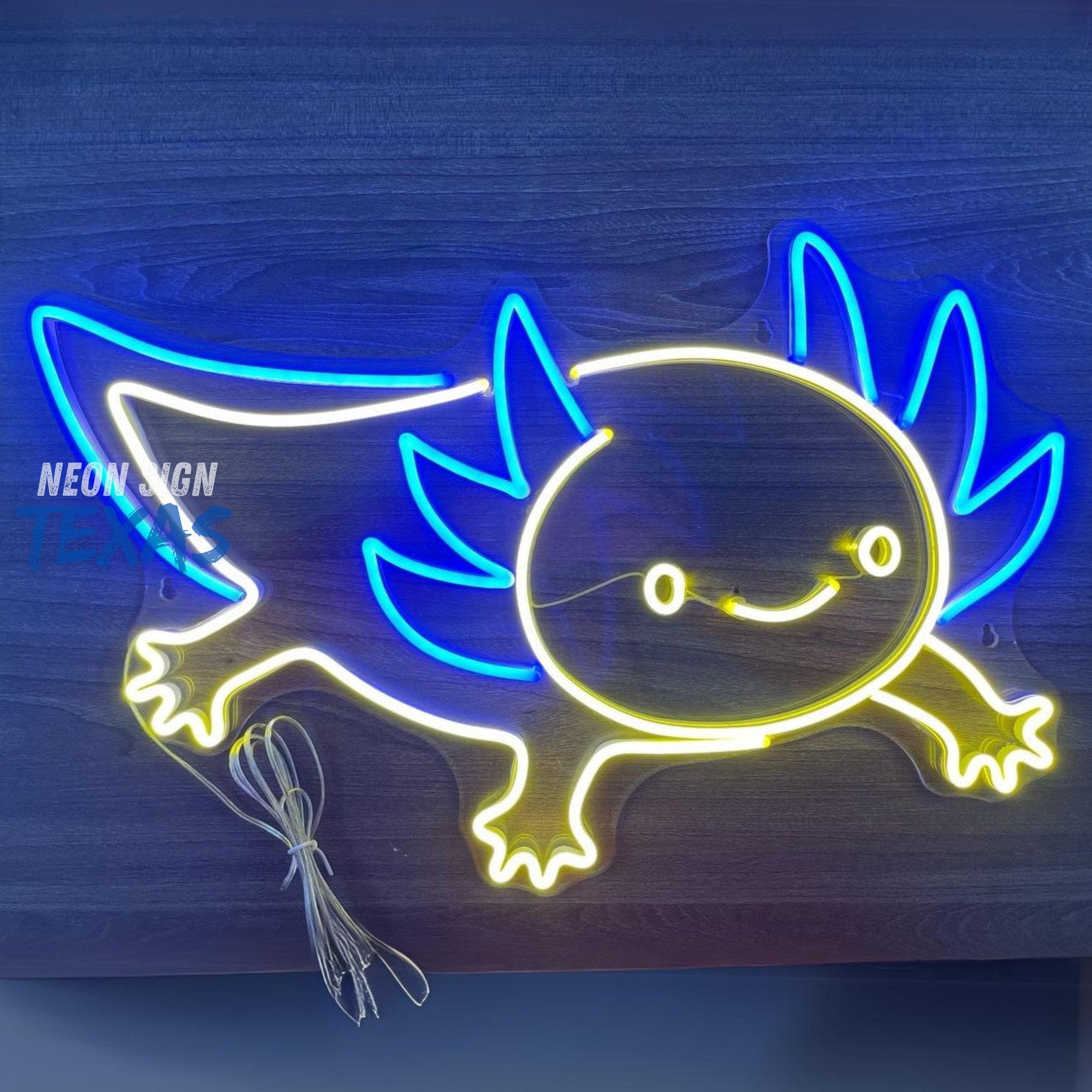 Cute Axolotl Neon Sign Axolotl Neon Light Hologram LED Light Axolotl ...