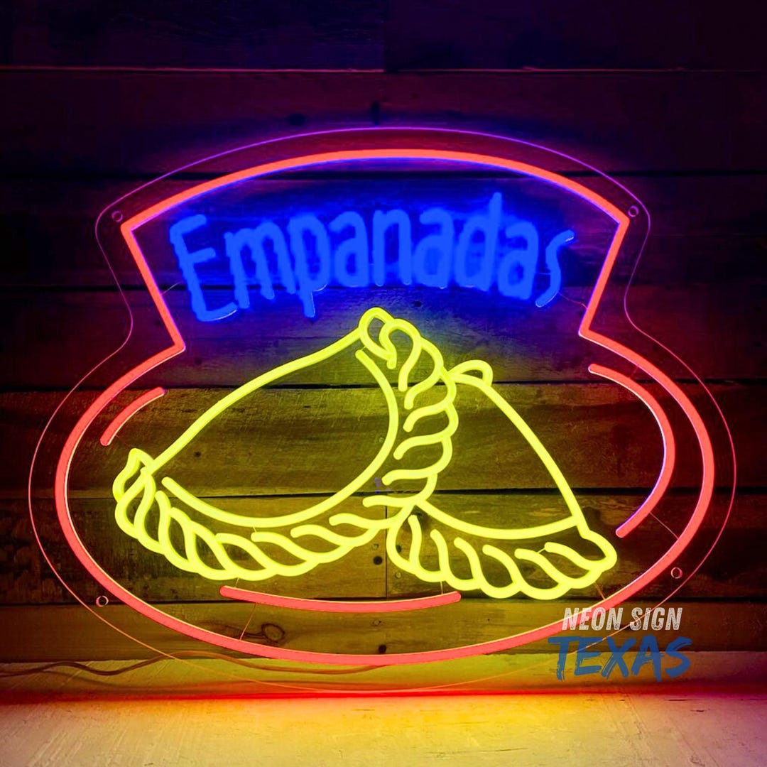 Empanadas Neon Sign, Spanish Empanadas Led Sign, Custom Neon Led Light ...