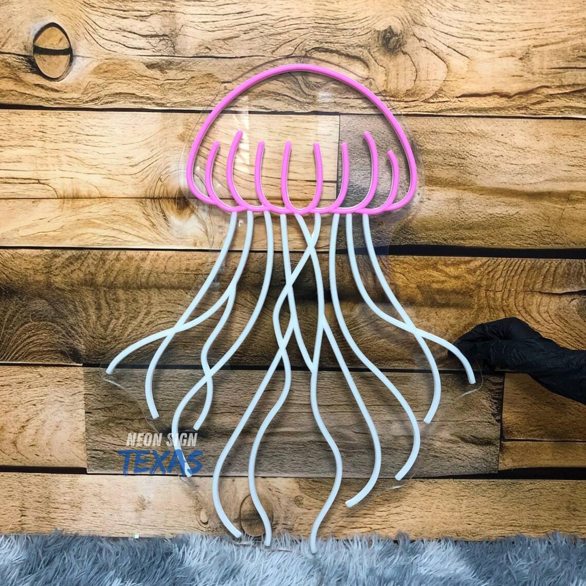 Jellyfish Neon Sign Jellyfish Neon Light Jellyfish Wall Art Marine ...