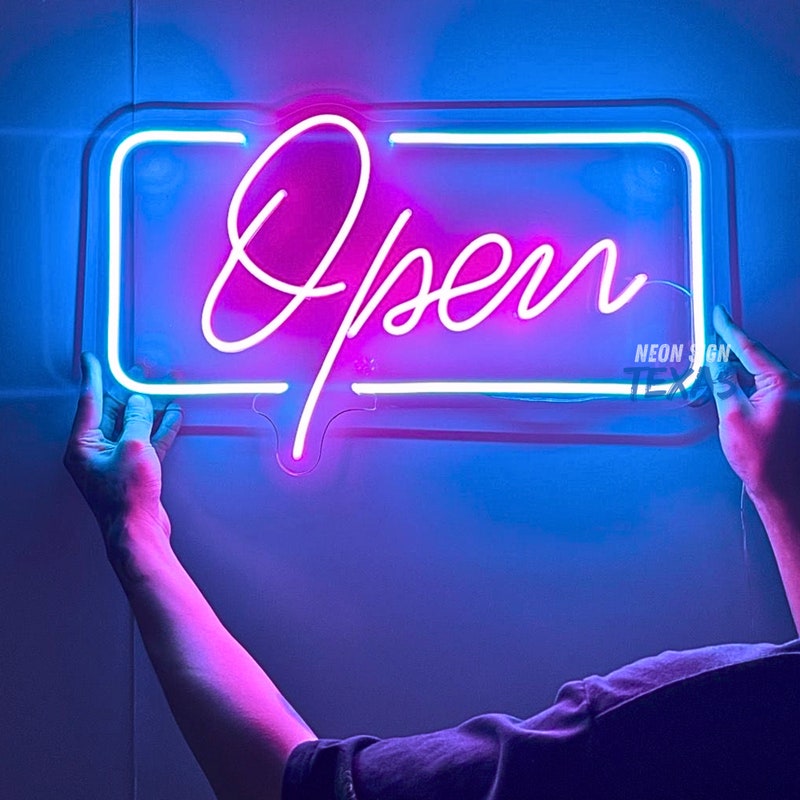 Lighted Open Sign - Etsy
