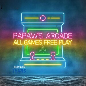 Arcade Neon Sign Game Room Neon Sign Custom Arcade Neon Sign Game Room ...