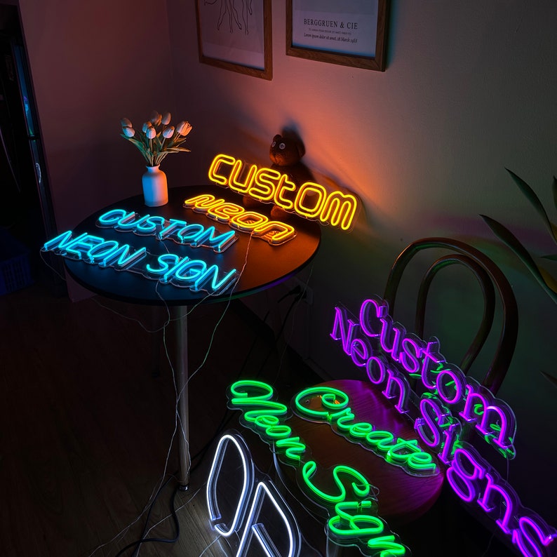 Live Music Neon Sign, Studio Lights, DJ Sign, Music Studio, Recording ...