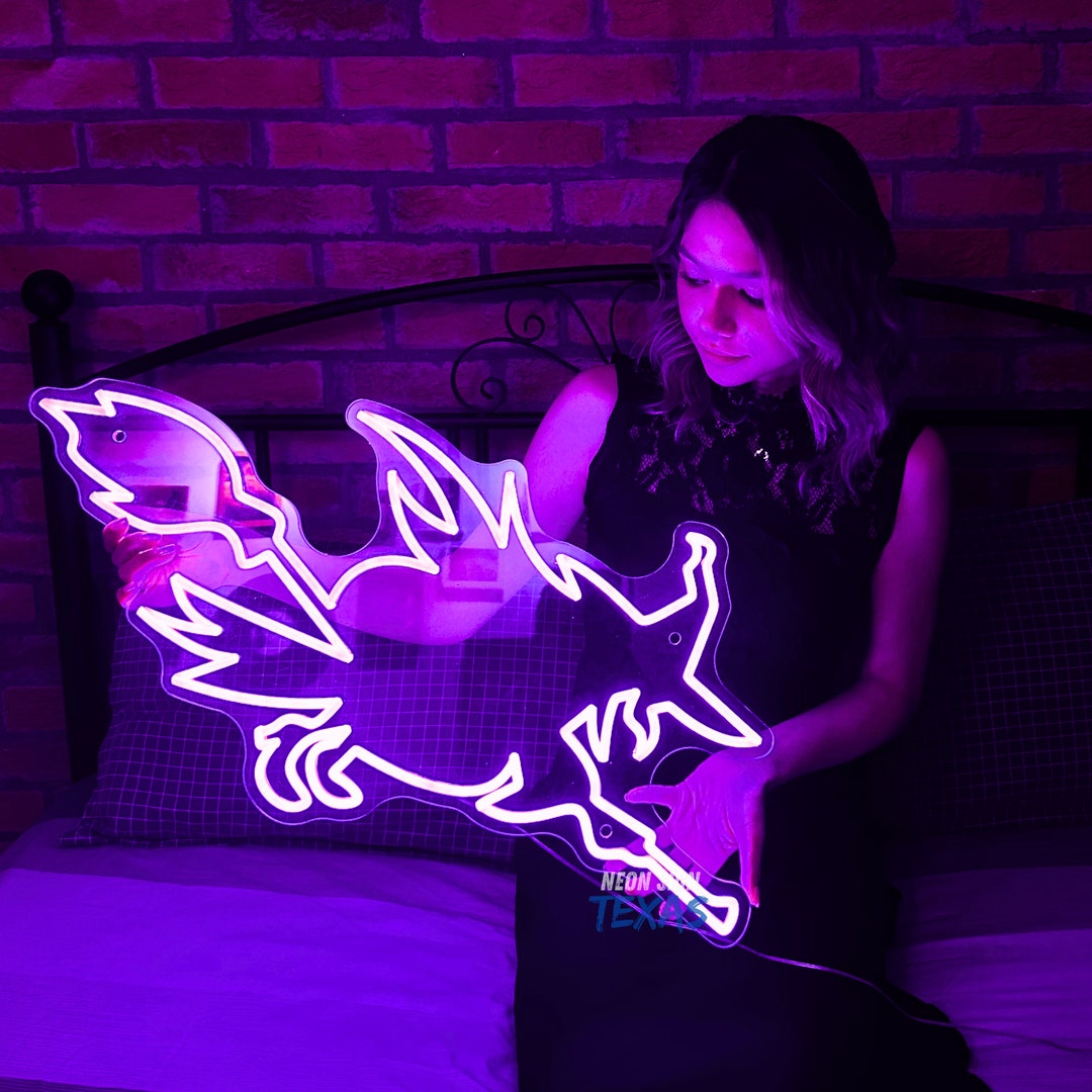Witch on Broom Neon Sign Witch Neon Light Ghost LED Sign Spooky Light ...