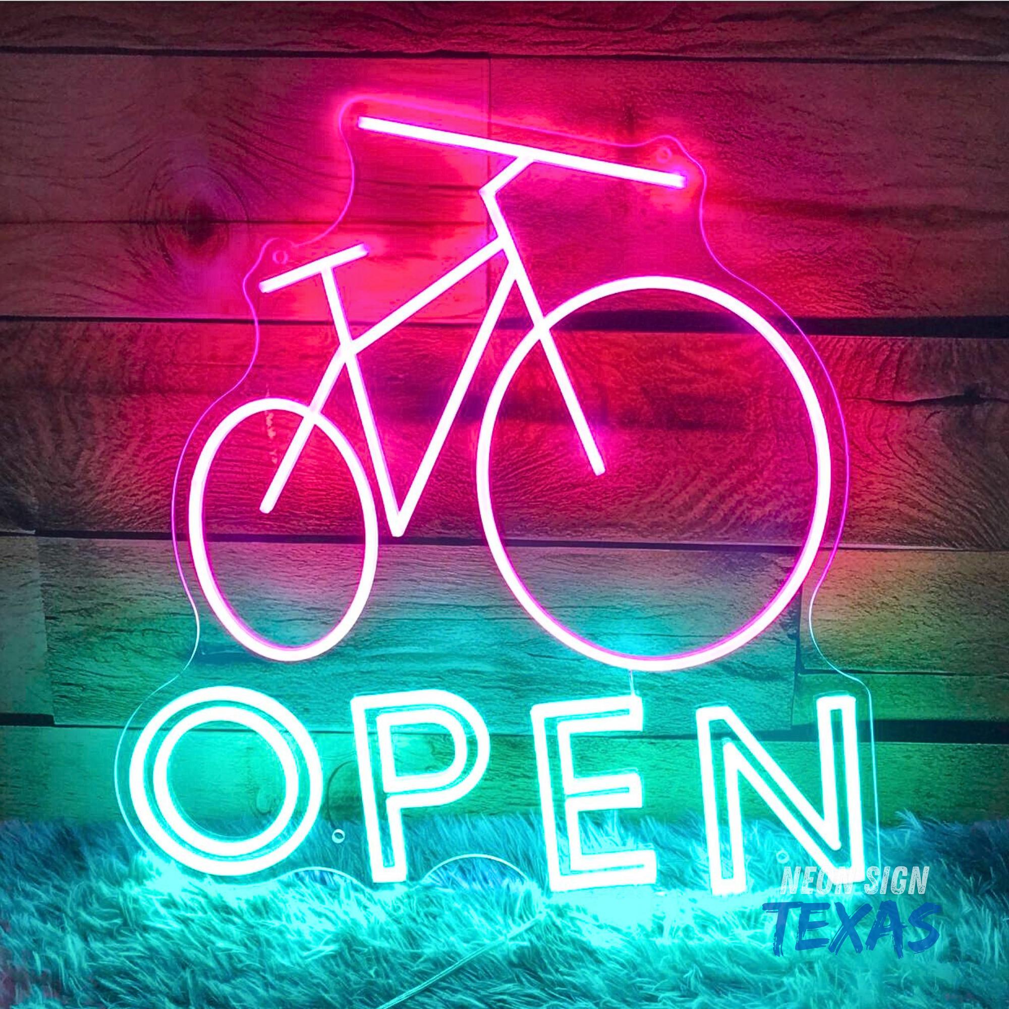 Custom Bike Sign, Bicycle LED Neon Sign, Bicycle Wall Decor, Bike Led ...