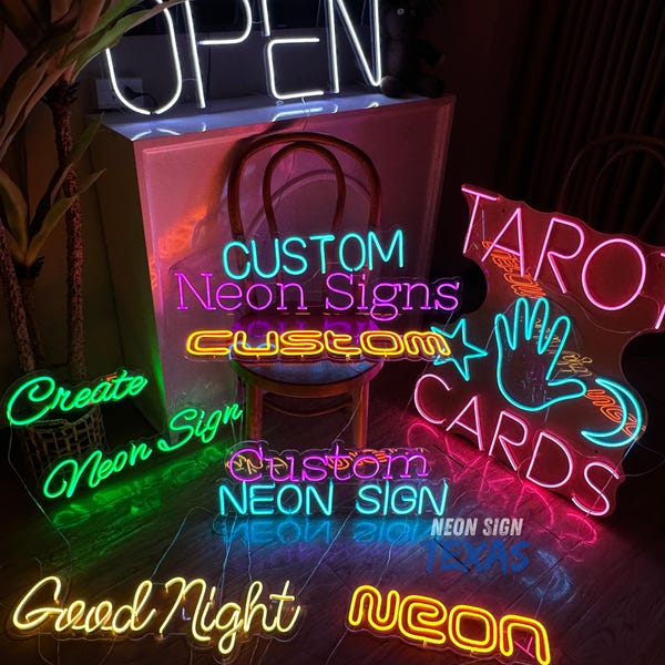 Neon Name Sign - Etsy