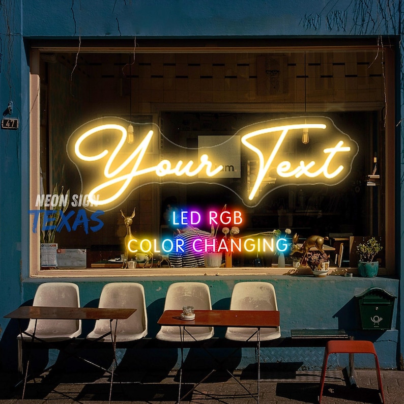 Custom Color Changing Neon Sign RGB Neon Sign Custom RGB Neon Sign ...