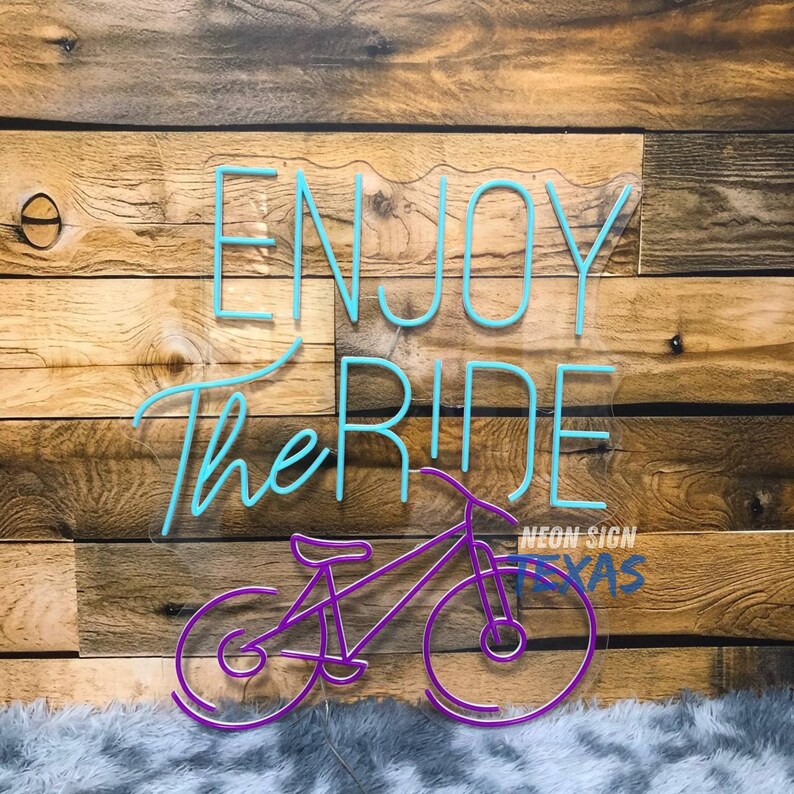 Enjoy the Ride Neon Sign Sport Neon Sign Fitness Neon Light Exercise ...
