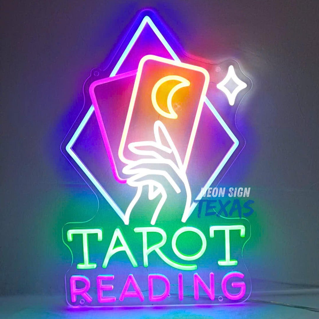 Tarot Reading LED Neon Sign Astrology Tarot Sign Tarot Cards Reading ...