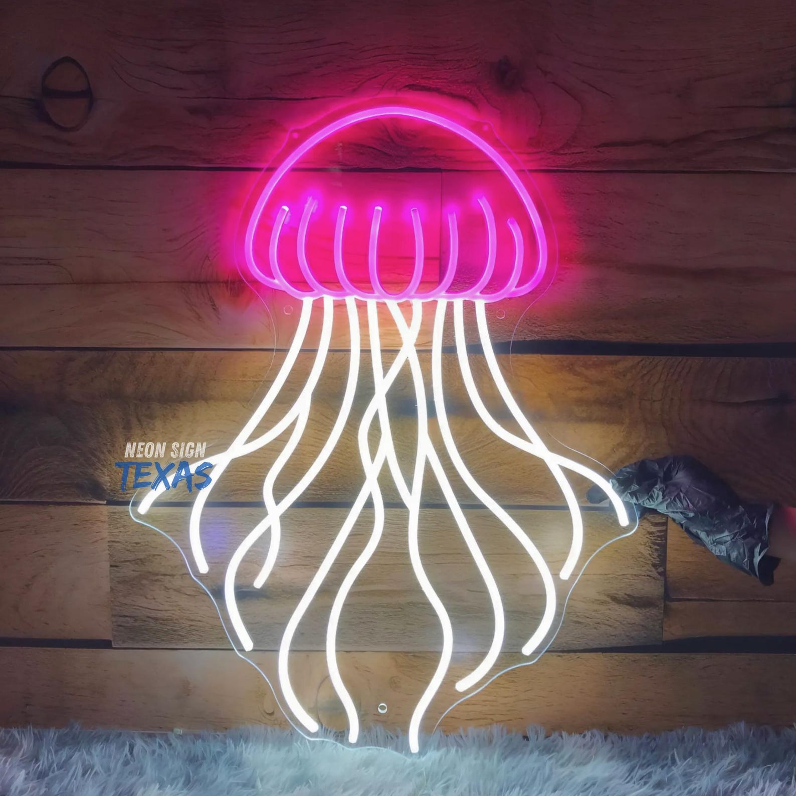 Jellyfish Neon Sign Jellyfish Neon Light Jellyfish Wall Art Marine ...