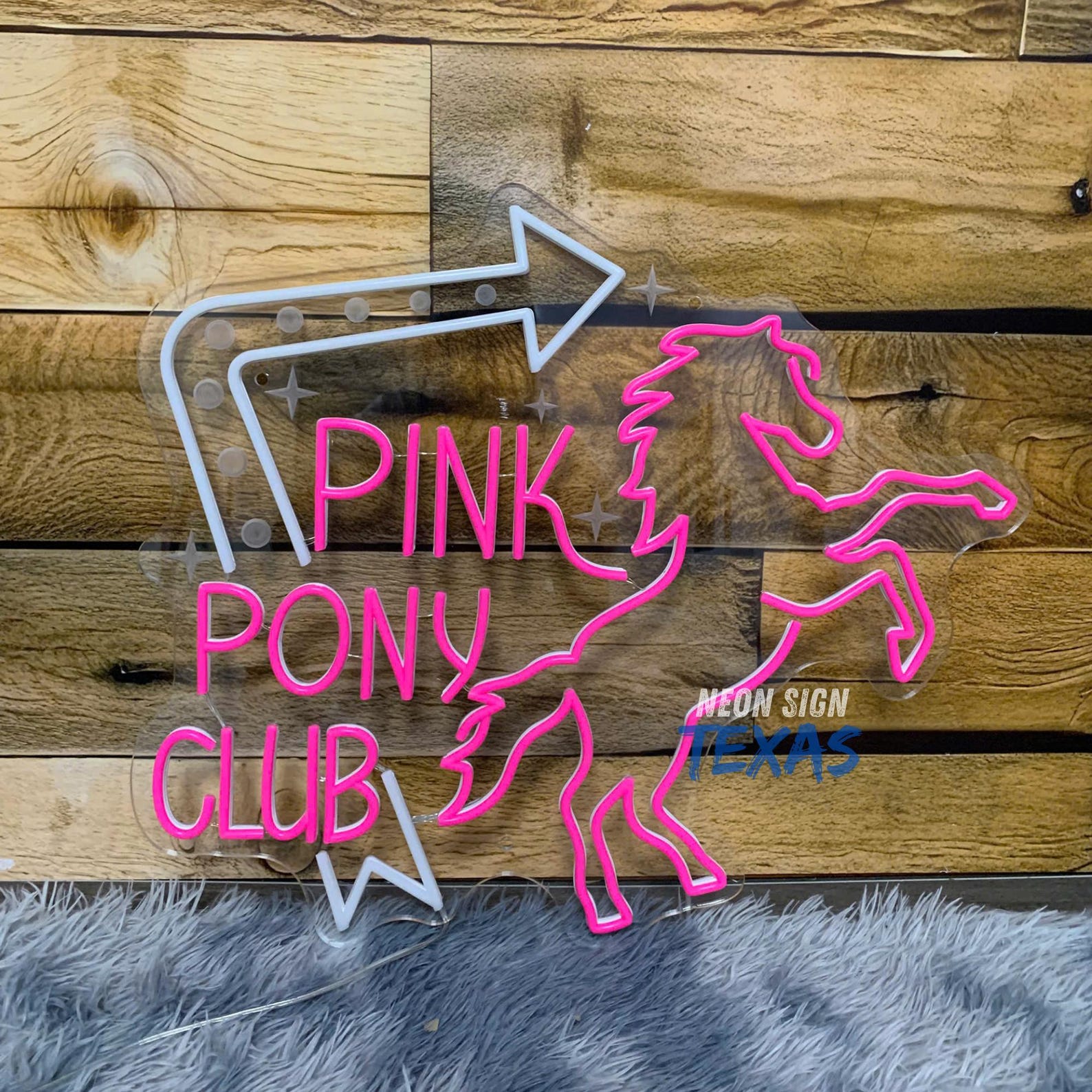 Pink Pony Club Neon Sign, Club Decor Sign Pink Pony Club Art, Gift for ...