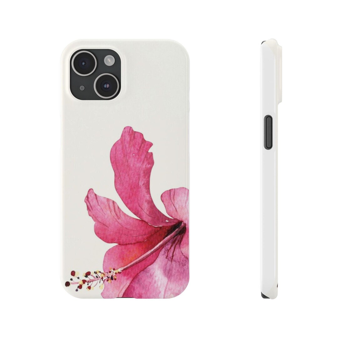 Pink Flower Phone Case iPhone 15 Pro Max, iPhone 15 Pro, iPhone 15 Pro ...