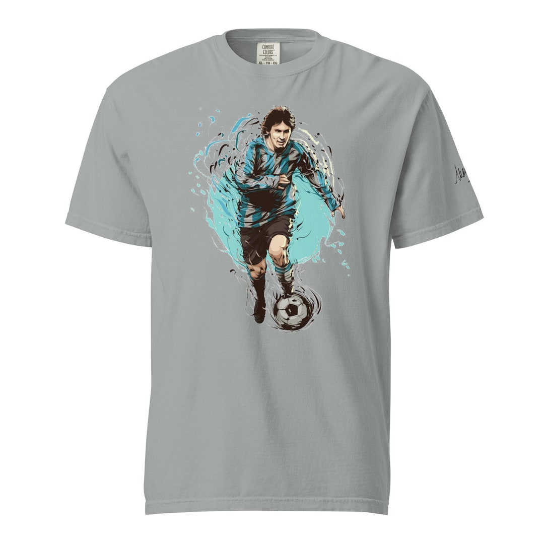 Messi World Cup Handwriting MIME, Messi Logo Left Back Unisex Garment ...