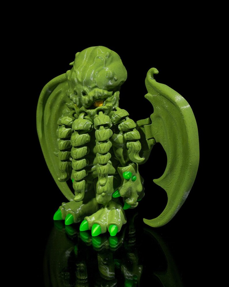 3D Printed Cthulhu Articulated. - Etsy